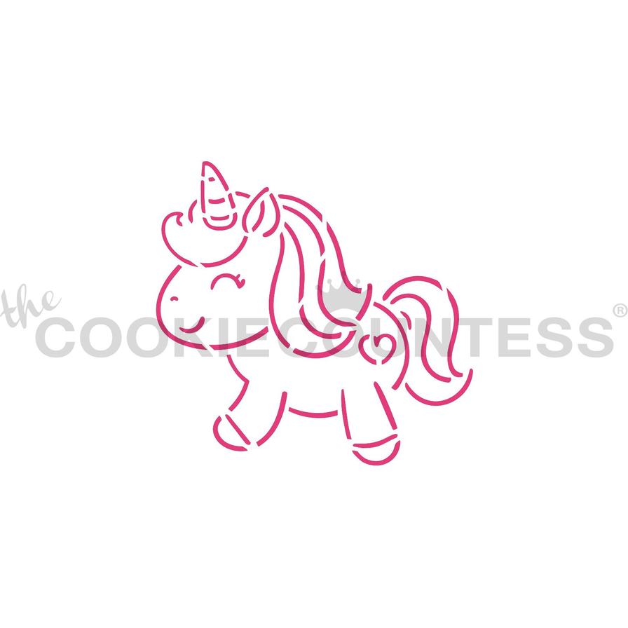 Sweetie Unicorn PYO Stencil – Emma's Sweets