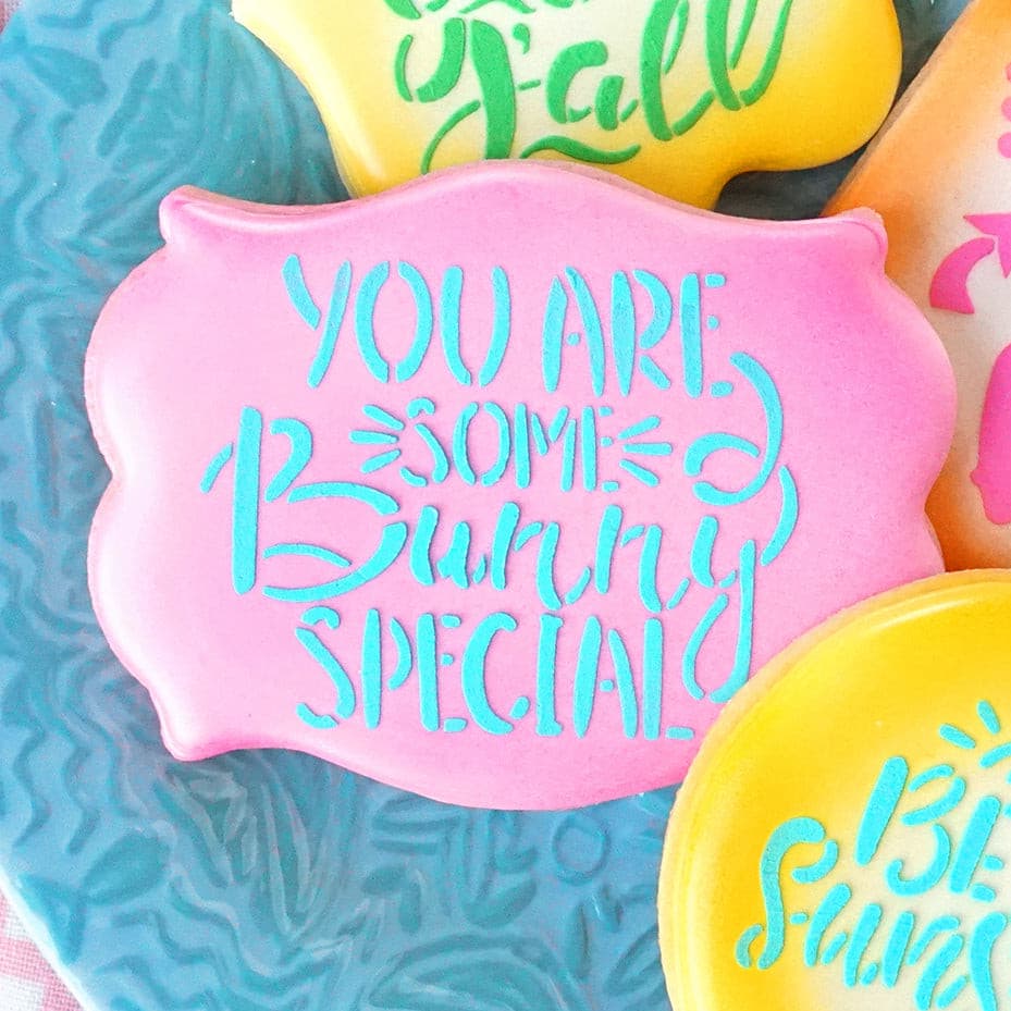 You are Some Bunny Special Stencil – Emma's Sweets