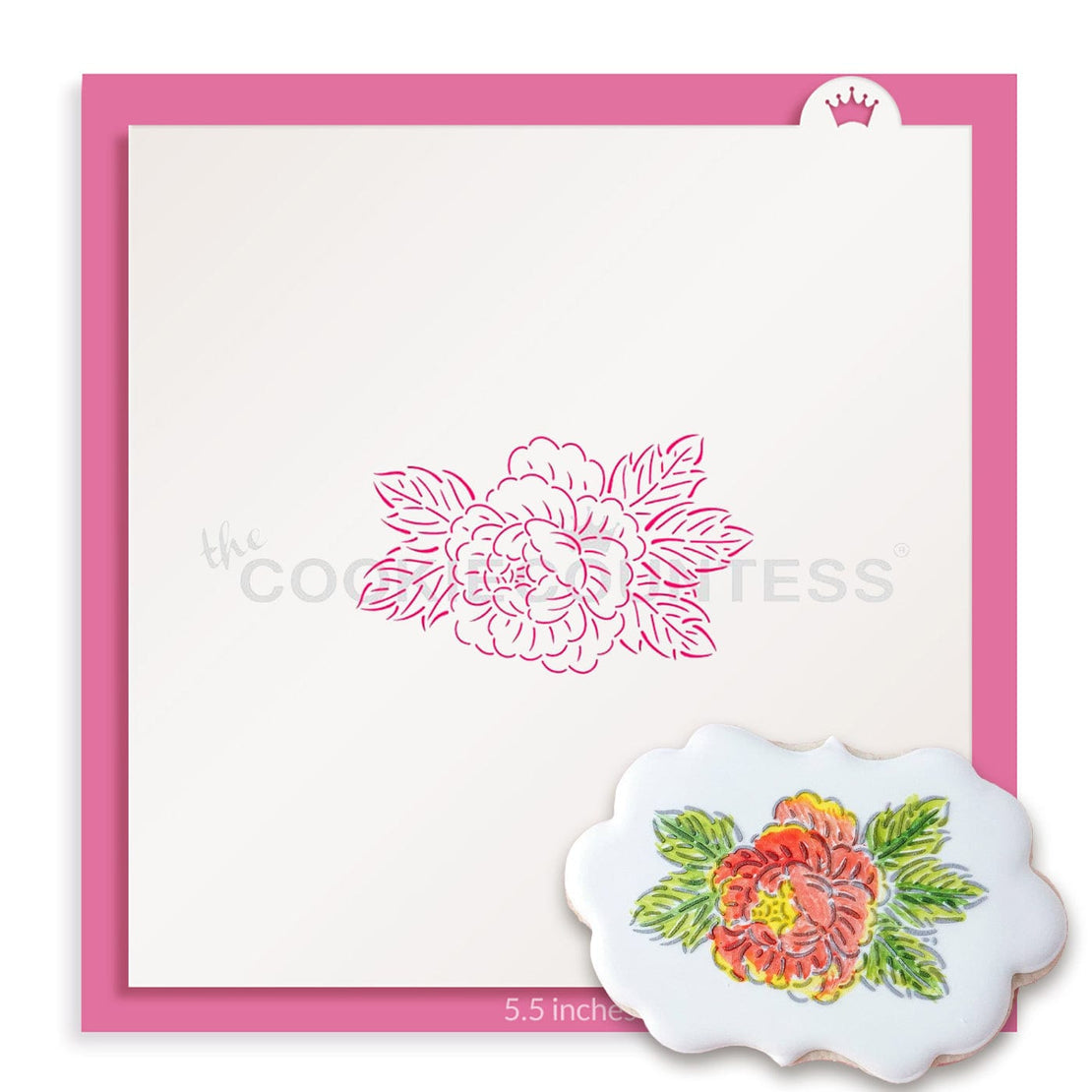 Peony PYO Stencil – Emma's Sweets