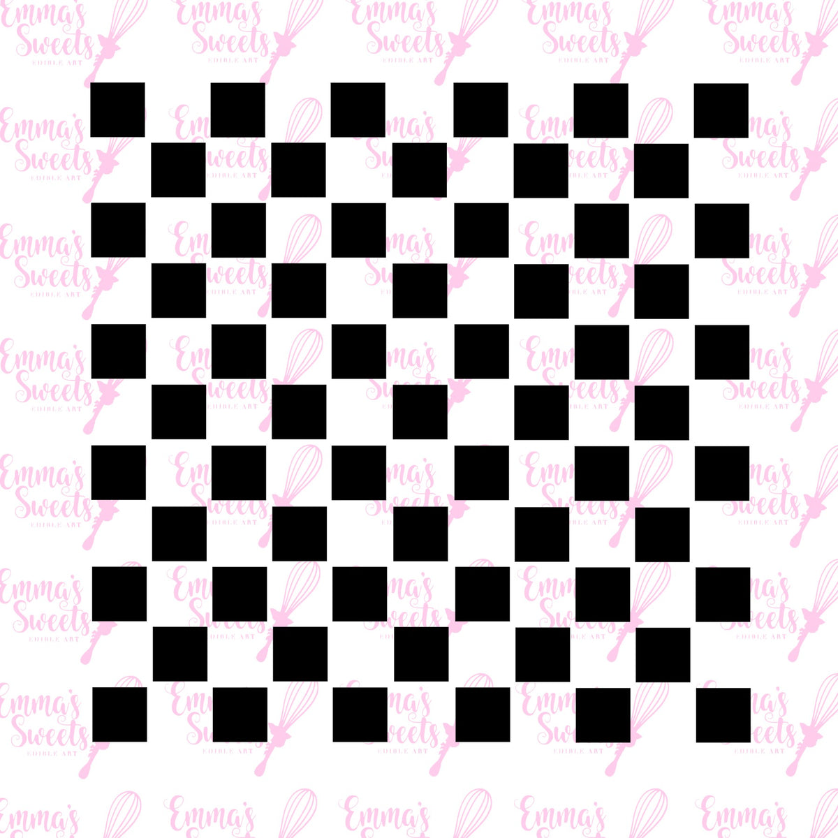 Checkered Flag Stencil – Emma's Sweets