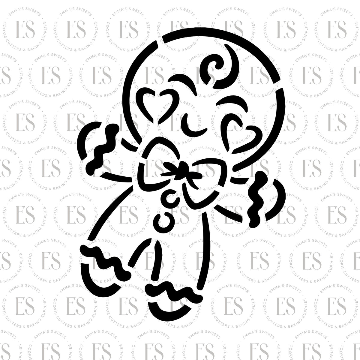 PYO Gingerbread Man Stencil – Emma's Sweets