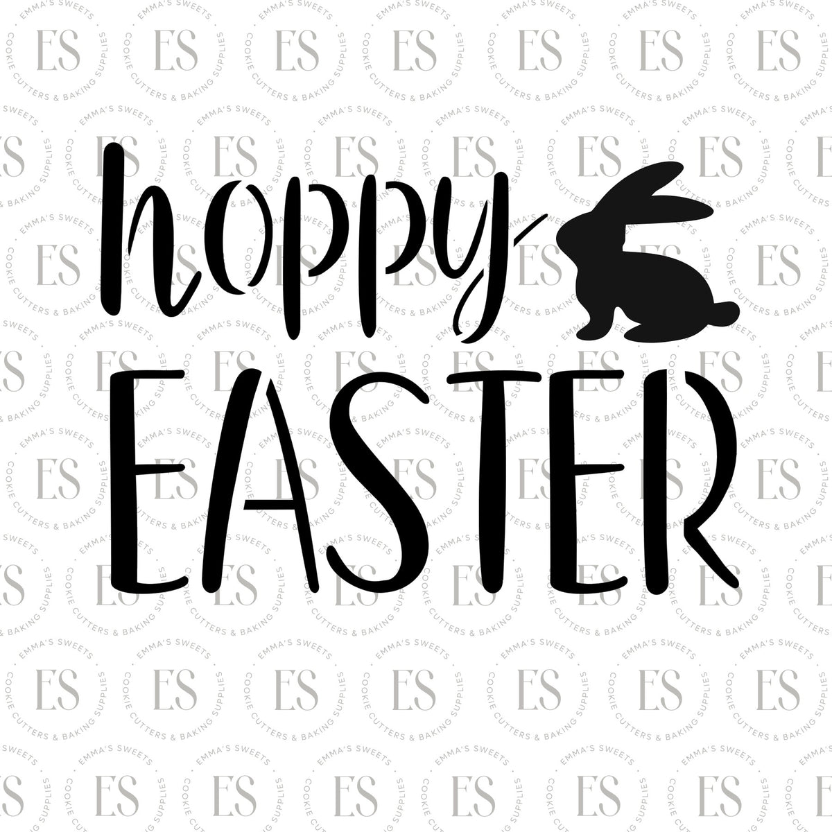 Hoppy Easter Script Stencil – Emma's Sweets