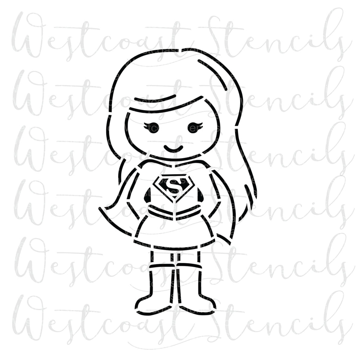 PYO SUPER GIRL KID stencil – Emma's Sweets