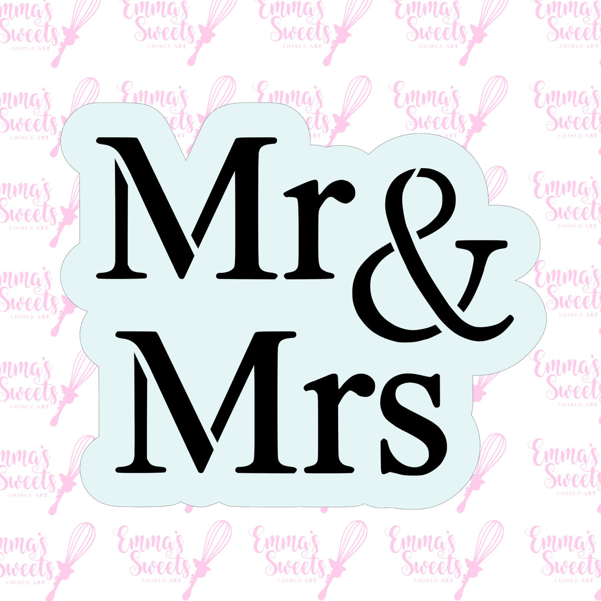 Mr and Mrs Script 1 cutter – Emma's Sweets