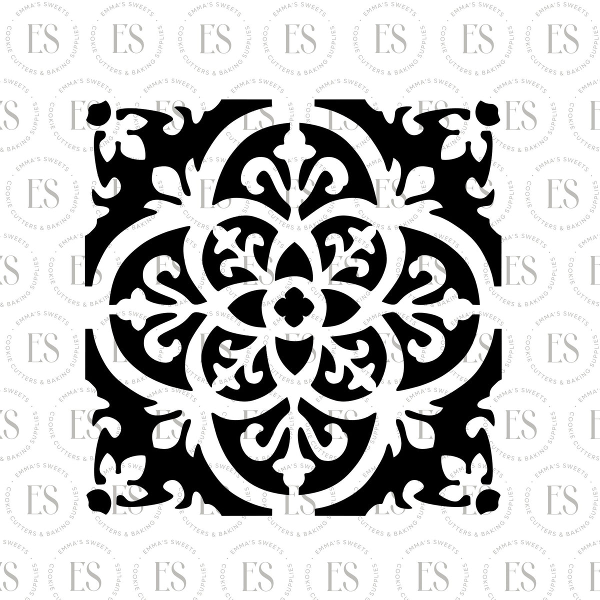 Portuguese Tile 2 Mini Stencil – Emma's Sweets