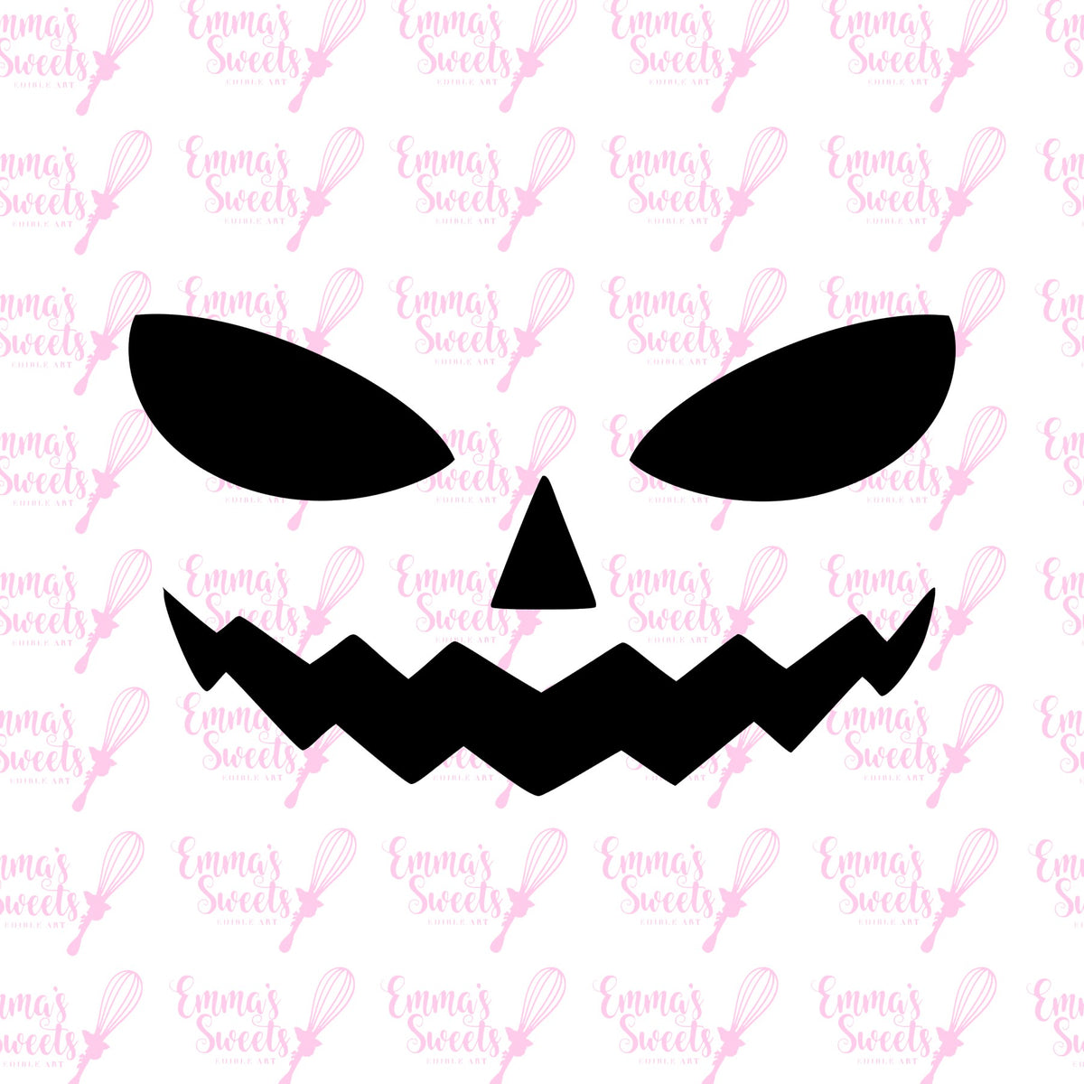 Pumpkin Face 2 Stencil – Emma's Sweets