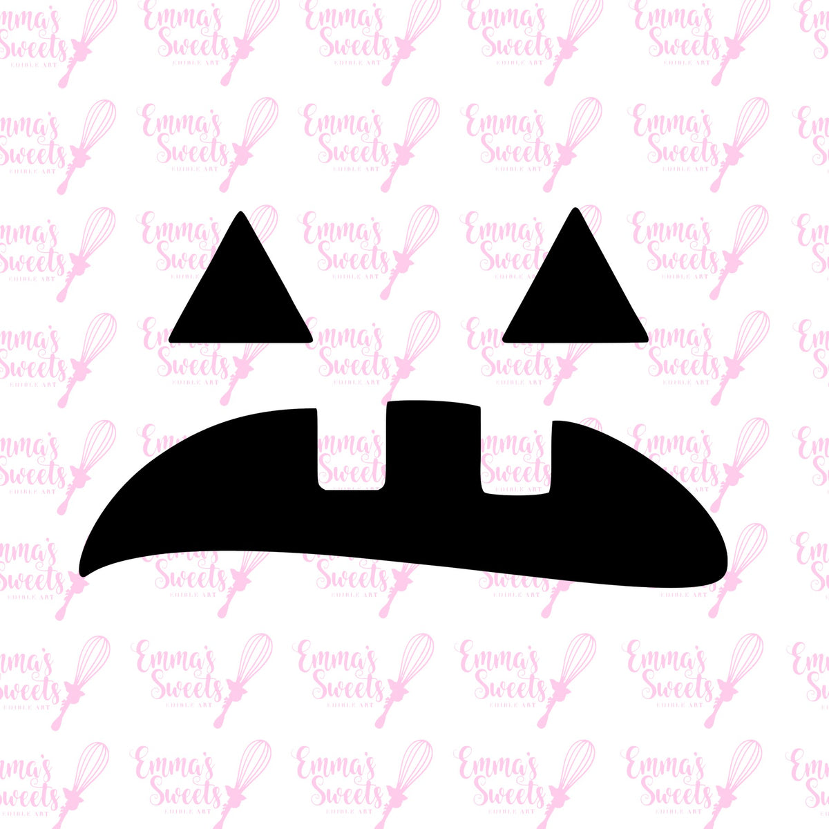 Pumpkin Face 4 Stencil – Emma's Sweets