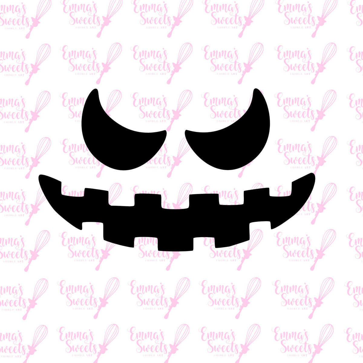 Pumpkin Face 1 Stencil – Emma's Sweets