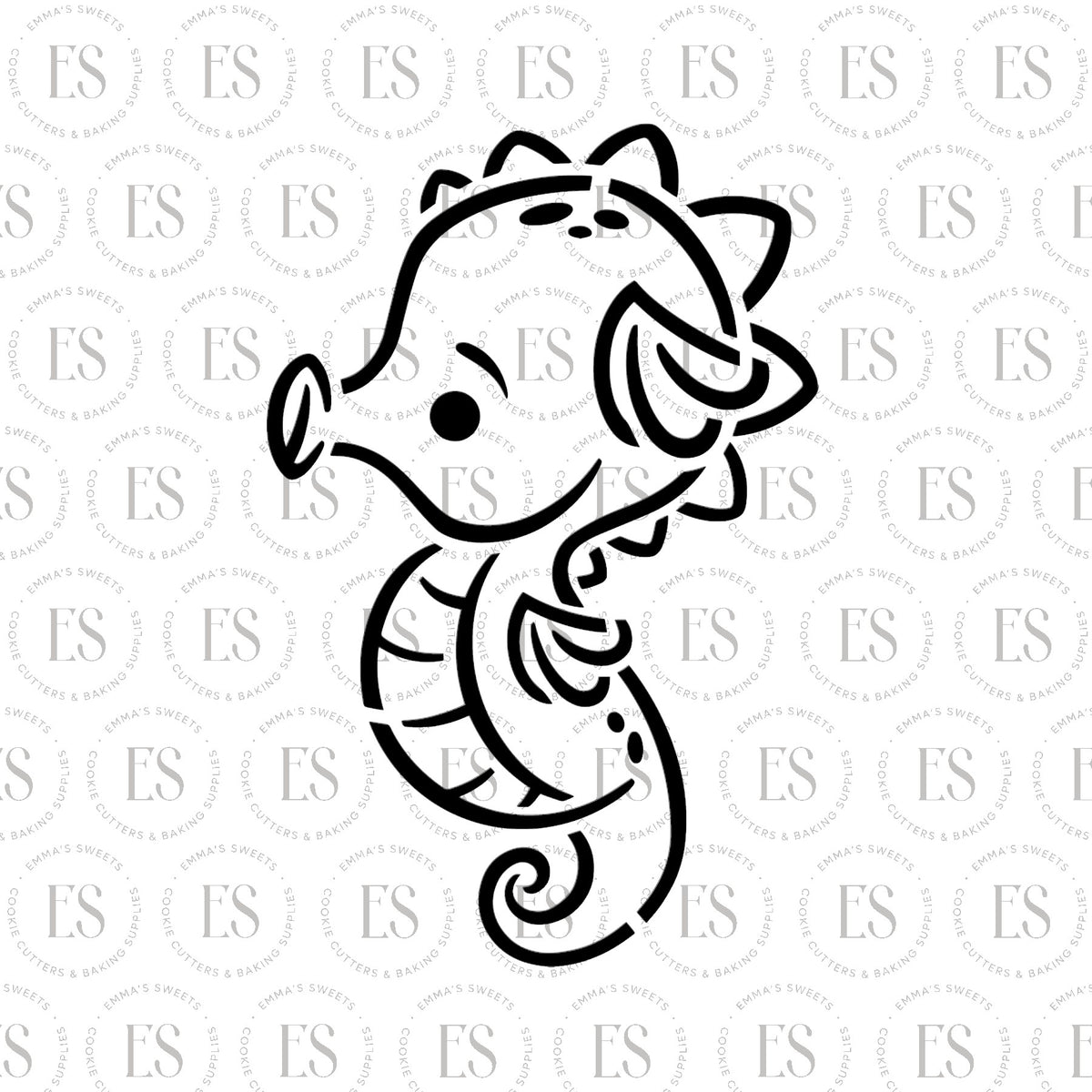 PYO Baby Seahorse Stencil – Emma's Sweets