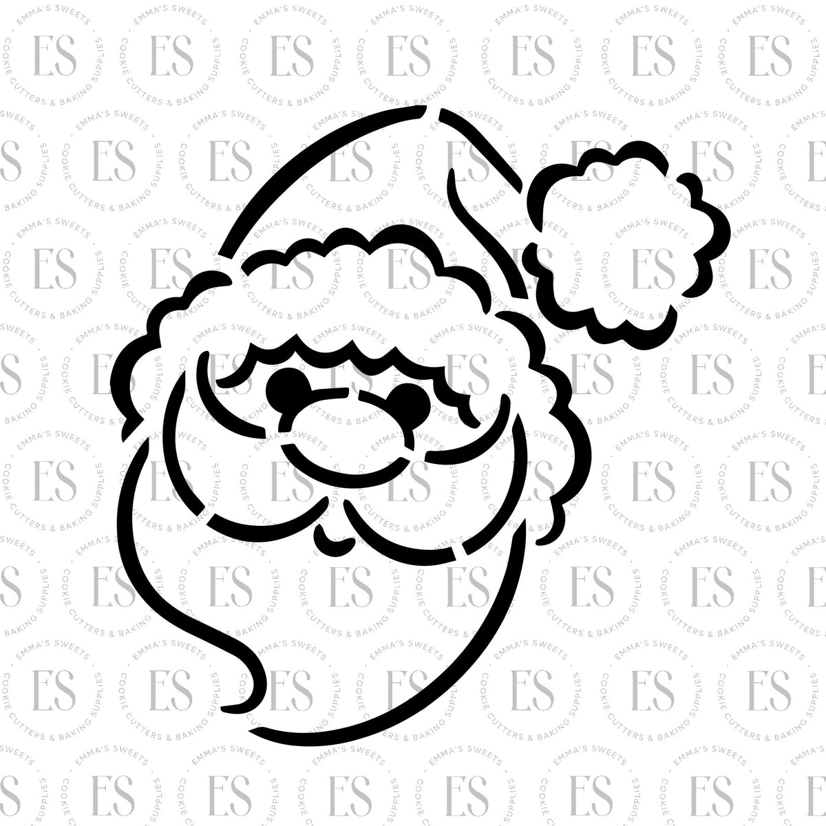 PYO Santa Face Stencil – Emma's Sweets