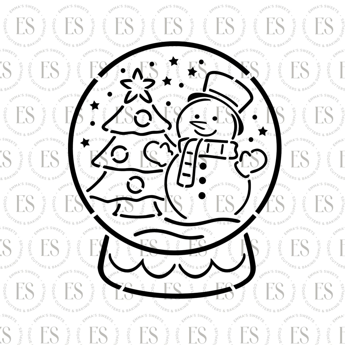 Snow Globe Stencil – Emma's Sweets