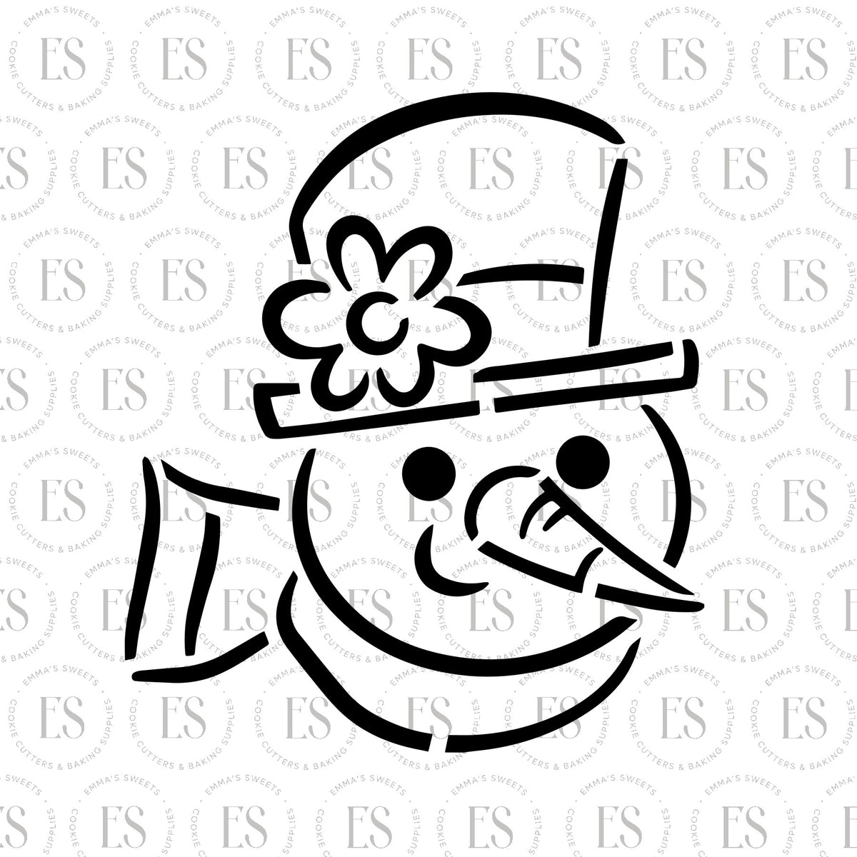 PYO Snow Man Stencil – Emma's Sweets