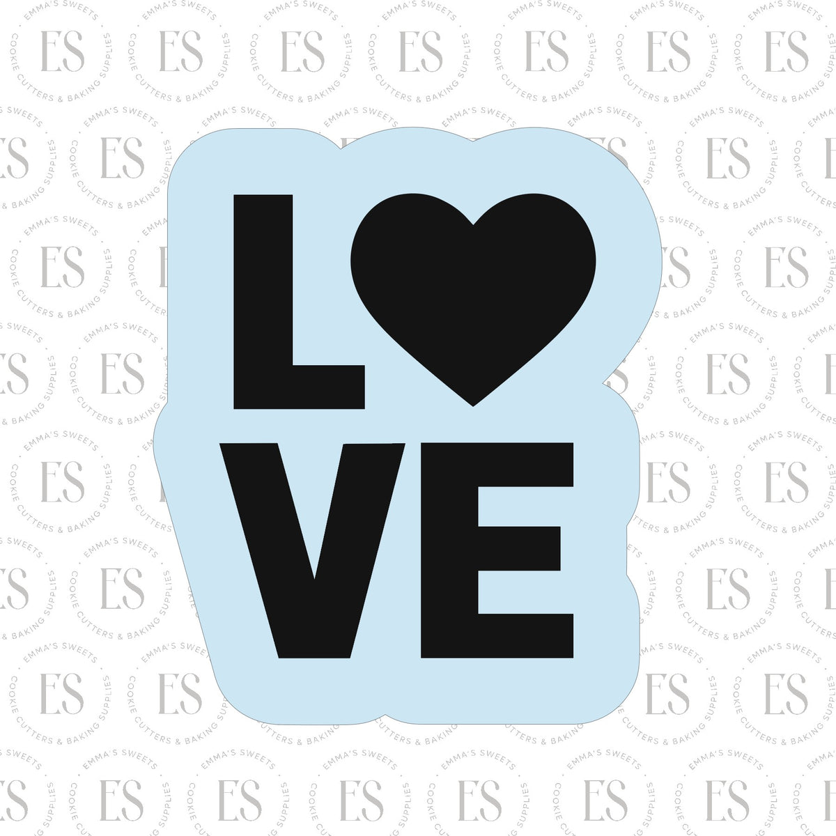 2 PIECE -Mini Stencils (LOVE SQUARE & HEART) – Emma's Sweets