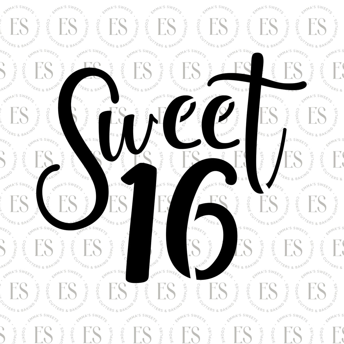 Sweet 16 Stencil – Emma's Sweets