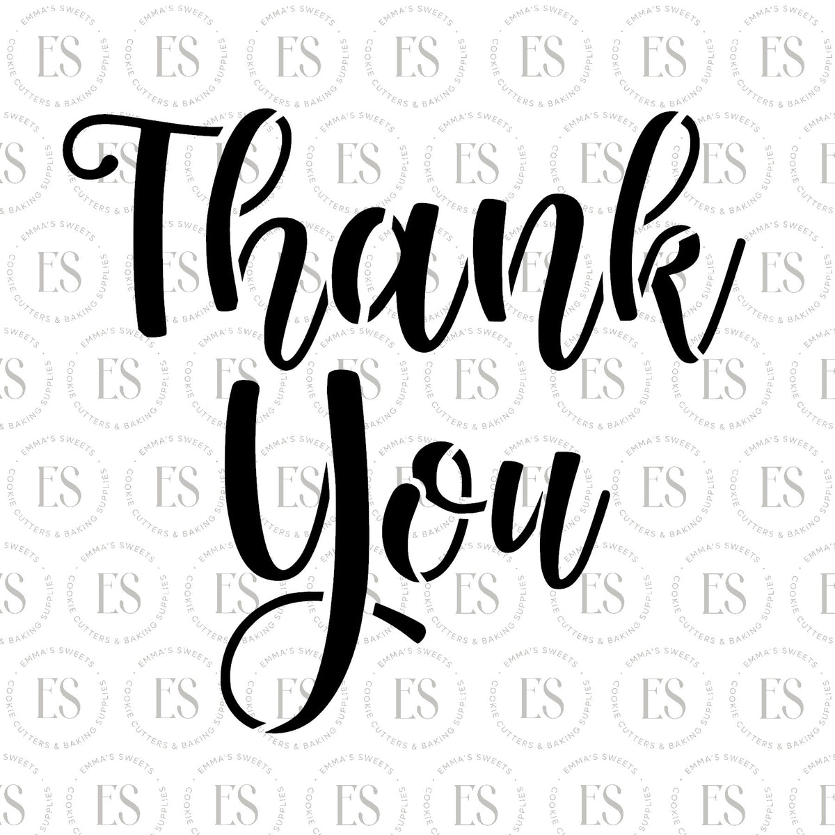 Thank You Stencil – Emma's Sweets