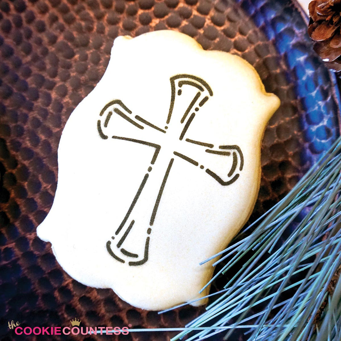 Single Cross Stencil – Emma's Sweets